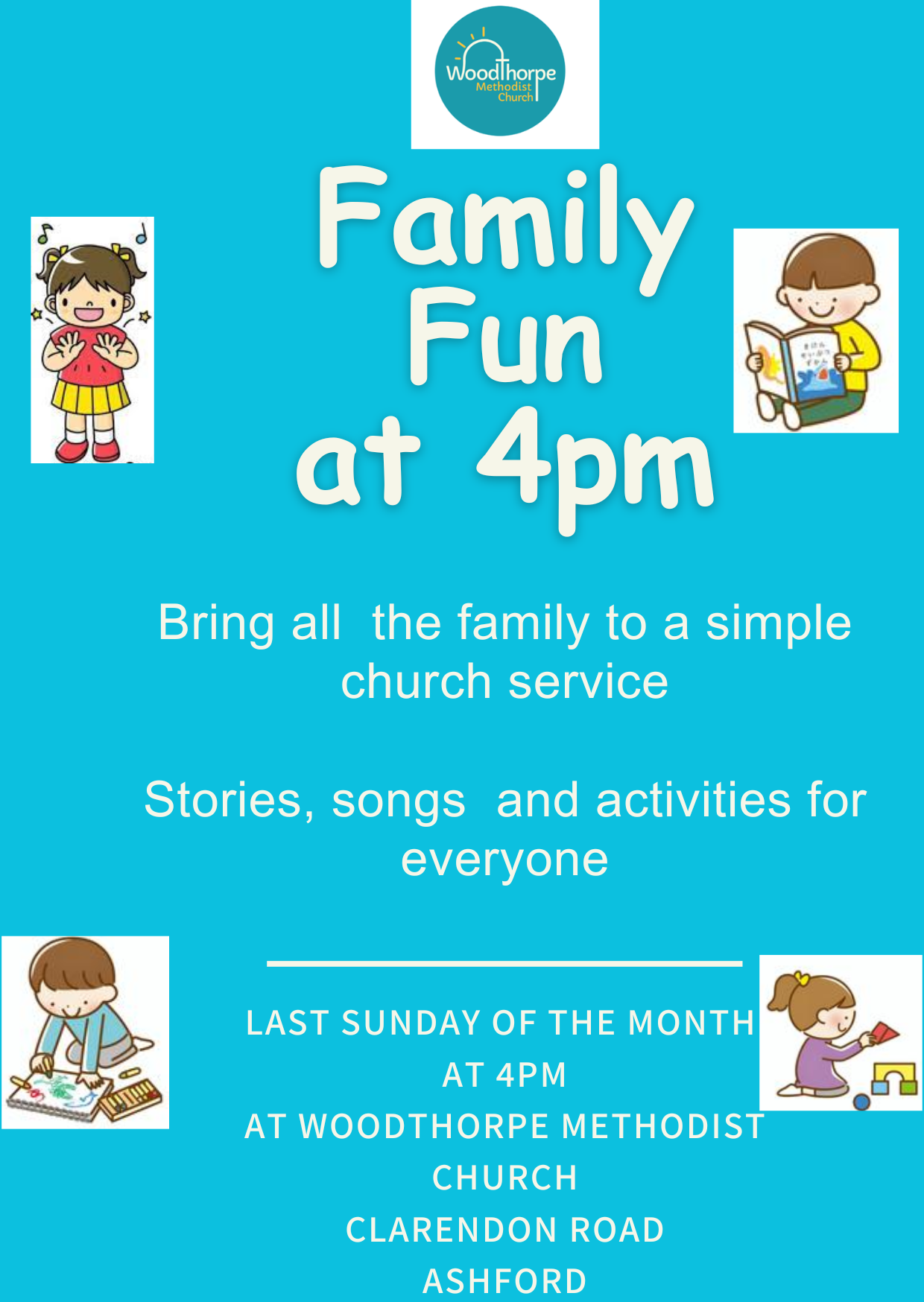 FAMILY FUN AT 4PM – Woodthorpe Methodist Church